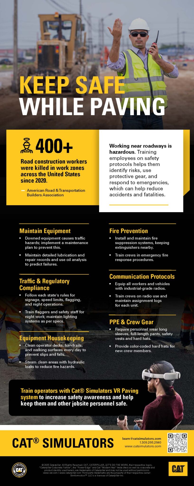 Keeping Paving Operators Safe Infographic